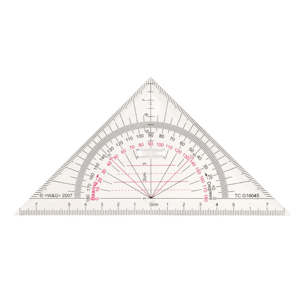GeolinerCombined Ruler Template – Mathomat geometry drawing template