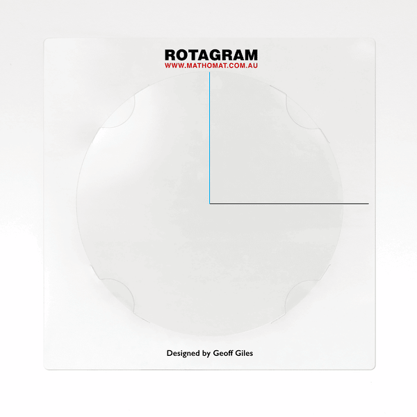 Rotagram, class set of 20 – Mathomat geometry drawing template