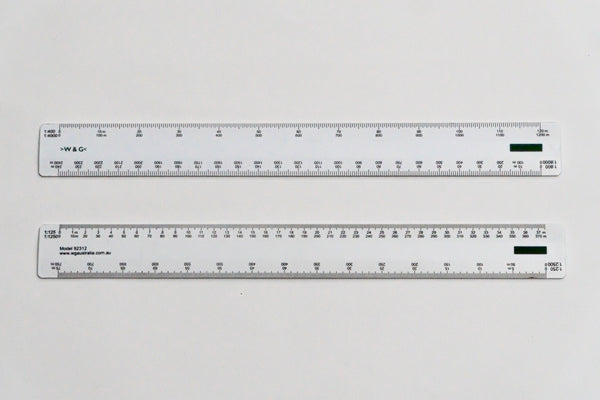 92312 Ratios: 1:125,250,400,800,1250,2500,4000,8000 - Hand scale ruler ...