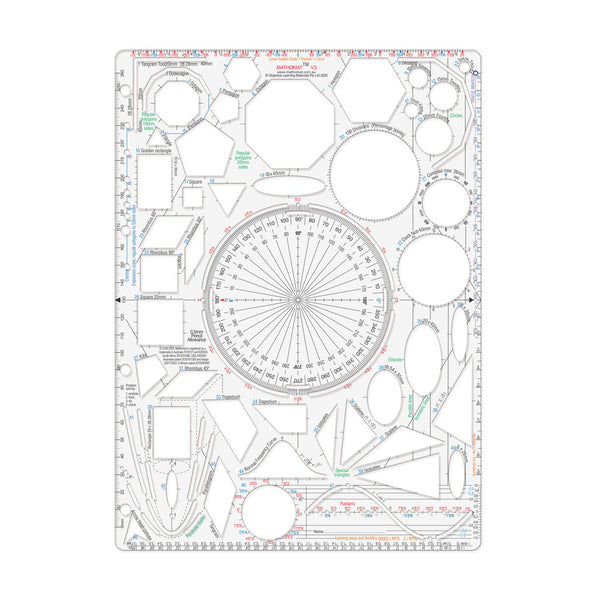 Mathomat V3 Template(Class Pack of 40) – Mathomat geometry drawing template